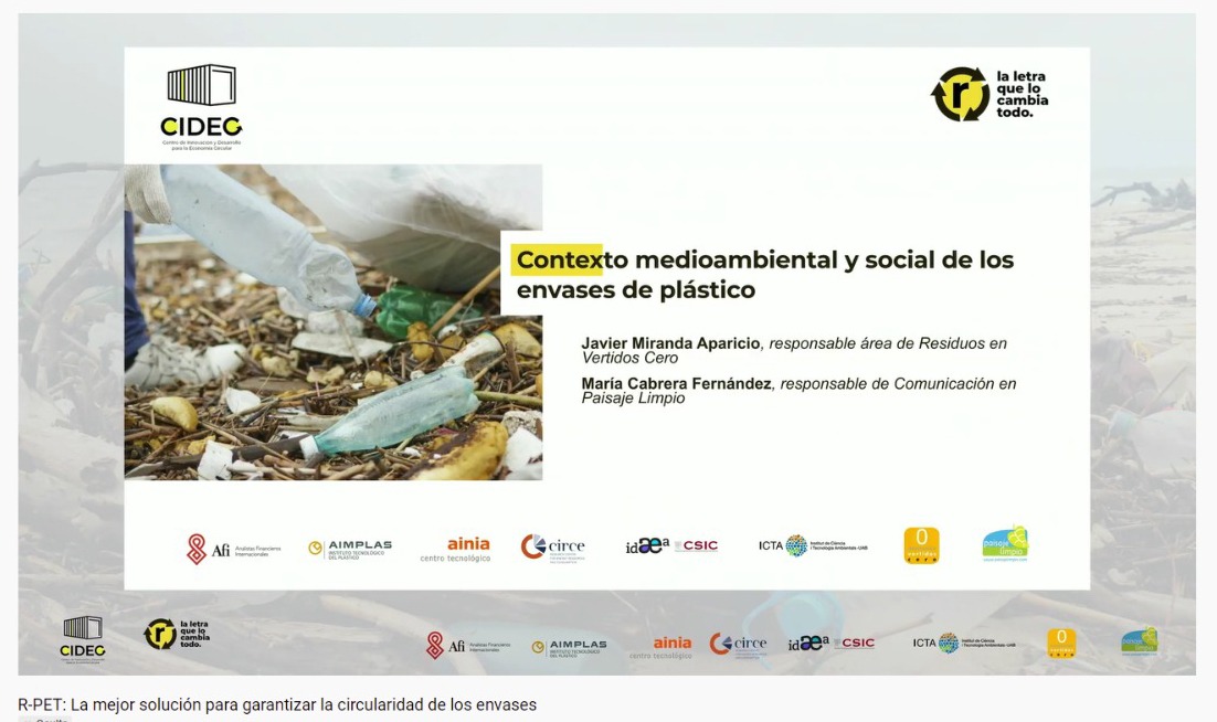 Informe rPET: la mejor solución para garantizar la circularidad de los ...